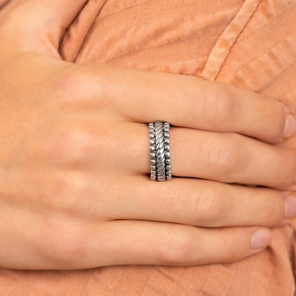 paparazzi | Jewelry | Best Unique New Paparazzi Tangible Texture Silver Ring | Poshmark